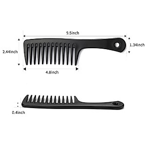 Wide Tooth Detangling Comb, Durable Styling Brush for Curly, Long and Wet Hair Types - Professional Hair Care