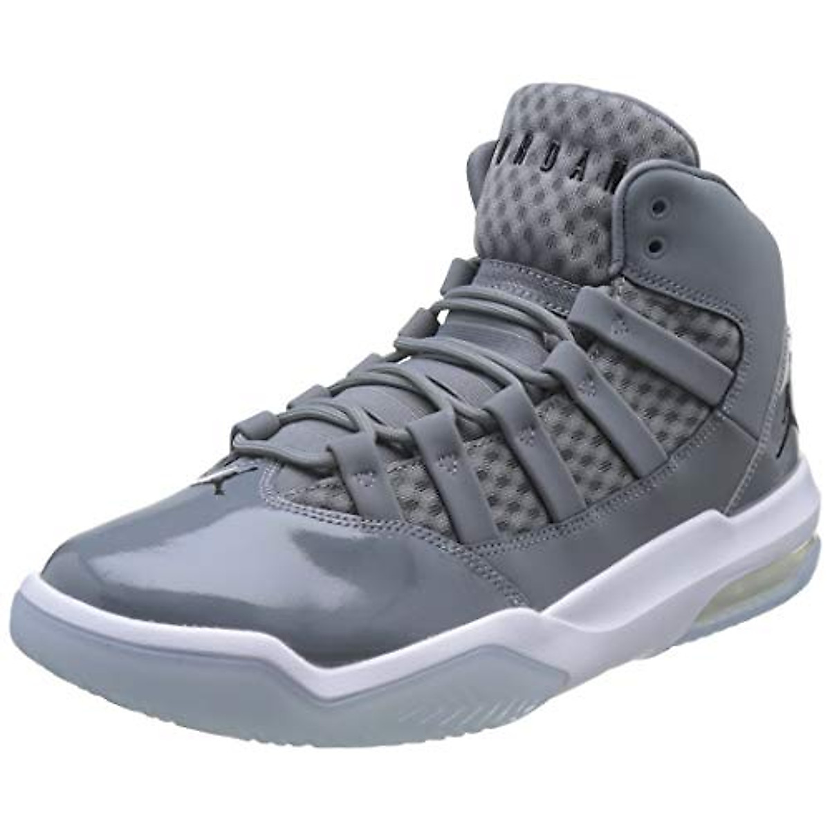 Nike Men's Jordan Max Aura Basketball Shoes, Cool Grey/White/Clear/Black, 10.5