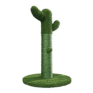 PetnPurr Cactus Cat Scratcher – Protect Your Furniture with Our Natural Sisal Cat Scratching Post with Teaser Ball Cat Toy