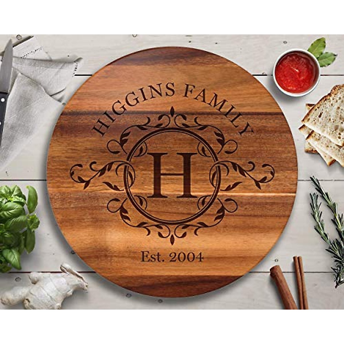 Lazy Susan, Custom Lazy Susan, Personalized Lazy Susan, Custom Wedding Gifts, Turntable, Lazy Susan Turntable, Cutting Board, Custom Cutting Board, Personalized Cutting Board