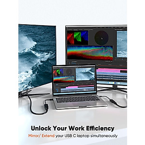 CableCreation USB C to DP Adapter 4K@60Hz, USB C to DisplayPort Adapter, Compatible with iPhone 16 15 Pro Max Plus, MacBook Pro Air, Mac Mini, iPad Pro, XPS, Galaxy, Rift S, Black