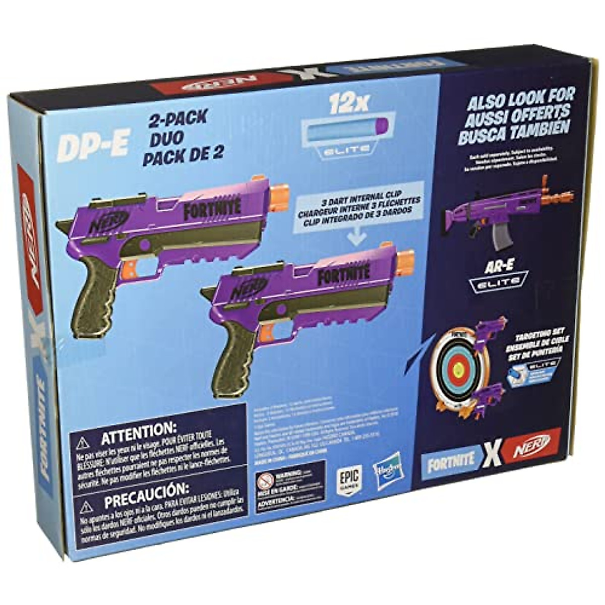 NERF Fortnite DP-E Dart Blaster 2 Pack