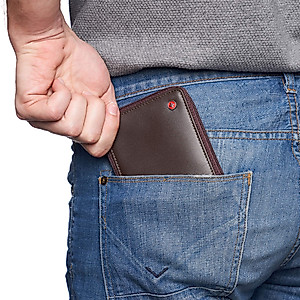 Alpine Swiss Logan Zipper Bifold Wallet For Men or Women RFID Safe York Collection Smooth Finish Brown