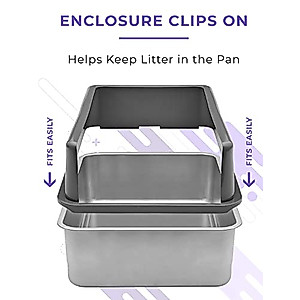 iPrimio Cat Litter Scooper with Deep Shovel -Easy Cleaning Litterbox - Modern Scooper Holder -Works with All Metal and Plastic Scoopers