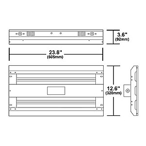 NICOR Lighting HBL3110UNV50K LED High Low Bay, White