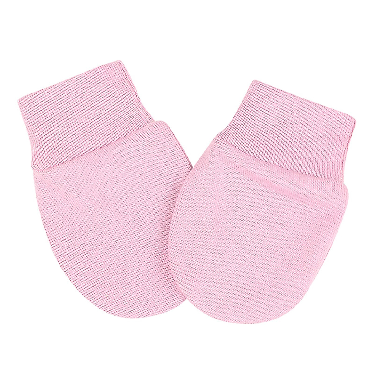 Mittens and Caps for Newborn Baby Girls Set Hospital Hat Beanie Infant Hats with Bow for 0-6 Months Deep Pink & White & Purple 0-3 Months