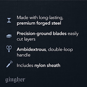 Gingher Knife-Edge Sewing Scissors (5 in.), (5 in.), Silver