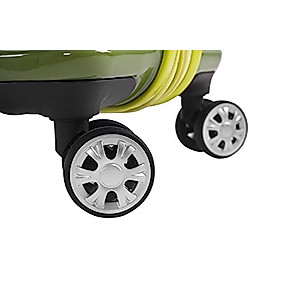 Rockland Melbourne Hardside Expandable Spinner Wheel Luggage, Two Tone Green, Carry-On 20-Inch