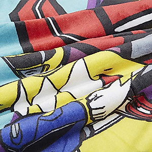 Power Rangers Mighty Morphin Throw Throw Blanket (Multicolor)