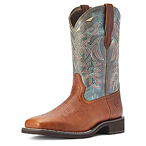 Ariat Womens Delilah Western Boot Spiced Cider/Teal River 9