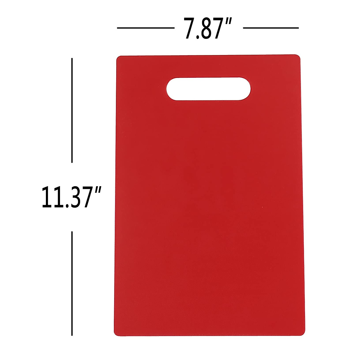 Kiddream Small Plastic Kitchen Cutting Board, Chopping Board Mat Set of 4