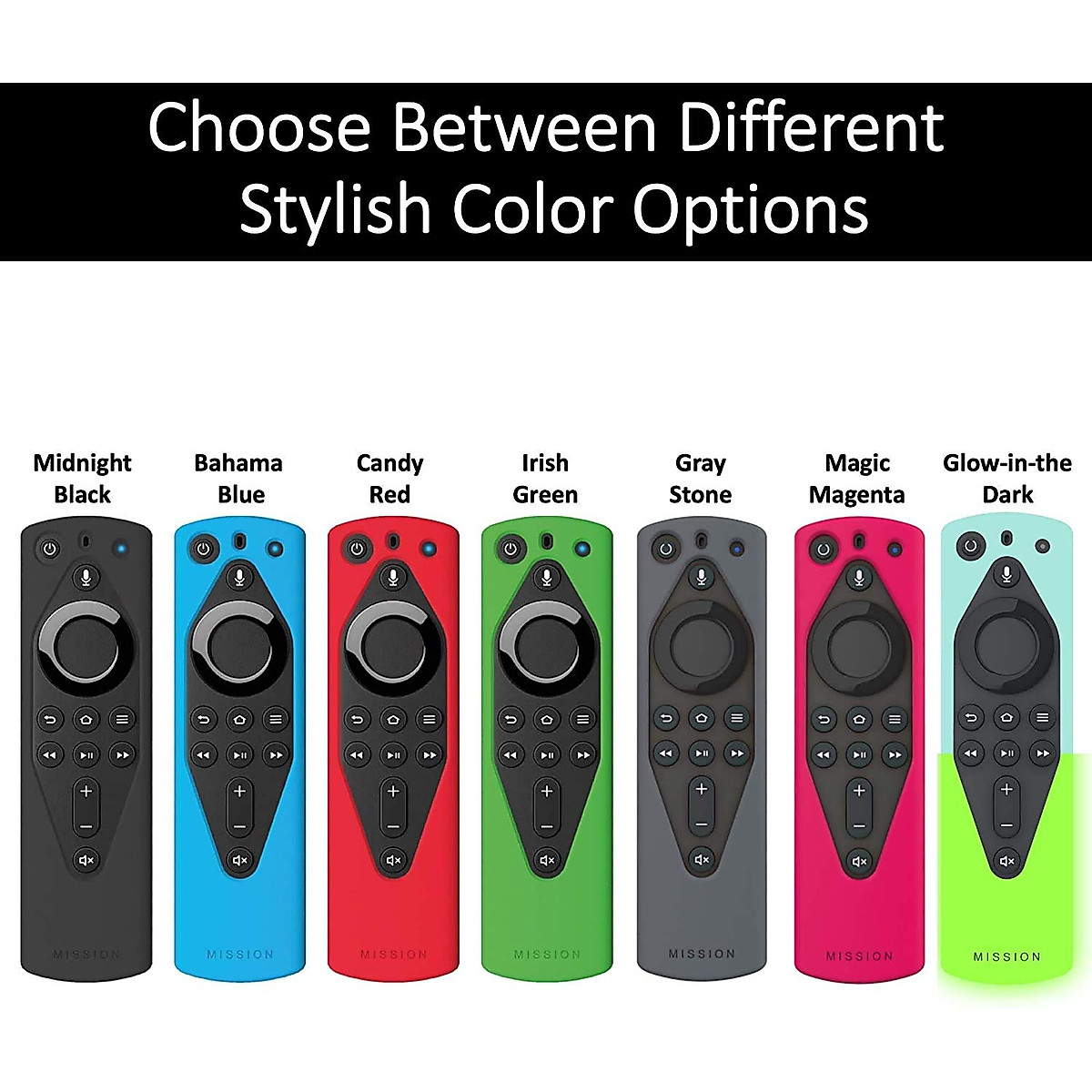 Mission Remote Case for The All-New Fire TV Voice Remote (2018 Version for Fire TV Stick 4K and Fire TV Cube) (Bahama Blue)