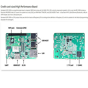 Geniatech XPI-3288 Android Single Board Computer Development Board Moudle, Rockchip RK3288 Quad Core CPU 2G RAM, 16GB EMMC Flash Motherboard