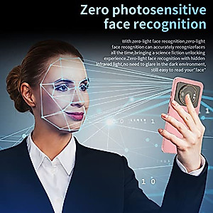 Heayzoki M12S Unlocked Cellphone, Ultra 6.5 Inch Smartphone WiFi 5G Network 6GB 256GB Memory Cell Phone Mobile Phone Rose