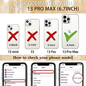 Petitian for iPhone 13 Pro Max Case, Cute Women Girls Bling Glitter Designed Heart Phone Cases for iPhone 13 Pro Max, Girly Gold Plating Phone Cover for 13 Promax with Camera Protector Black