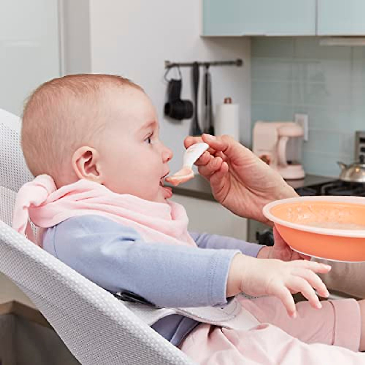 BEABA Toddler Self Feeding Cutlery And Utensils, Baby Spoons and Forks , Baby Essentials, 10 Pack, Assorted