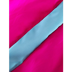 VOIKERDR Women Colorblock One Piece Outfits Set High Waist Pants Long Sleeve Zipper Front Windbreaker Jumpsuit Pink M