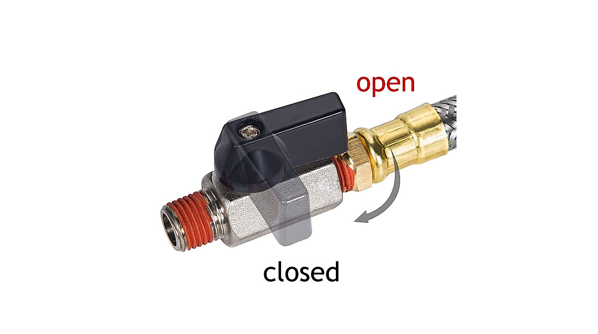 Breezliy Extended Tank Drain Valve Kit for Air Compressors