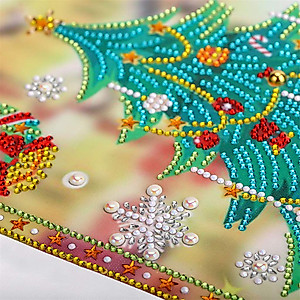 Dergo ☀ Special Shaped Diamonds Painting DIY 5D Partial Drill Cross Stitch Kits Crystal Rhinestone of Picture Serial Diamond Embroidery Arts Craft (C)