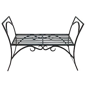 Achla Designs Wrought Iron Decorative Garden Arbor Bench