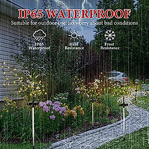 Woohaha Solar Pathway Lights Outdoor,2PACK 26inch Hummingbird Solar Copper Lights with 8 Modes,Solar Garden Lights,Solar Walkway Lights for Garden, Landscape, Path, Yard, Patio, Driveway(Hummingbird)