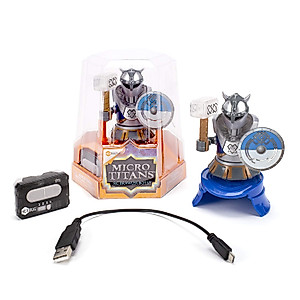 HEXBUG Micro Titans Viking Single, Toys for Kids, Remote Controlled Robot Battle (Blue)