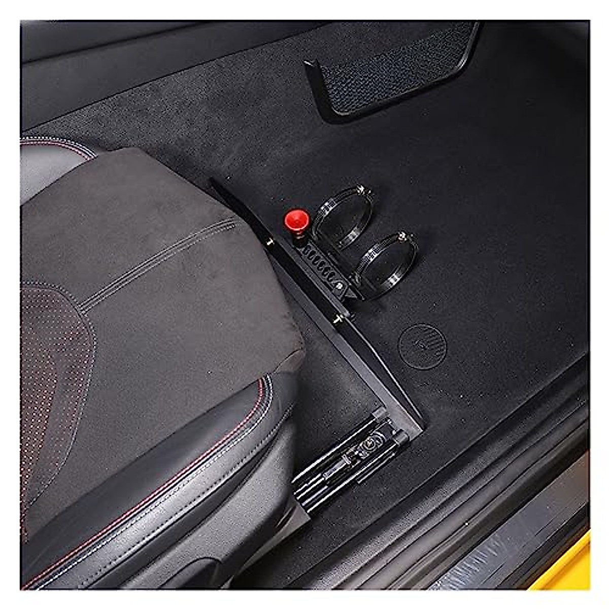 RUNAUP Alloy Fire Holder Adjustable Extinguisher Mount Holder Compatible for Toyota GR Compatible for Supra MK5 A90 2019-23 Installation Under The Passenger Seat