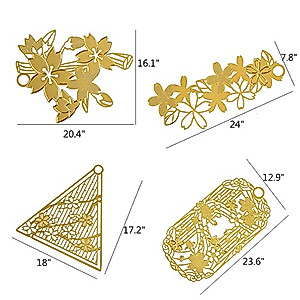 8 Pack Metal Bookmarks,Golden Hollow Bookmark for Book Lovers, Writers, Readers, Children, Teens,Adults,Men, Women