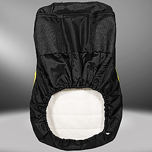 Upgrade Large Seat Cover LP92334, Riding Lawn Mower Cushioned Waterproof Seat Cover up to 18" High Perfectly Fits for John Deere Mower & Gator Seats, Comes with Convenient Storage Pouch