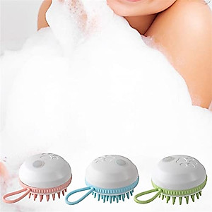 INGVY Dry Brushing Body Brush Body Scrubber with Hanging Hole & Shower Gel Hole Bath Shower Scrubber for Women (Color : Sky Blue)