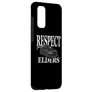 Galaxy S20 Retro Racer, Respect Your Elders, Mens Vintage Tuner Car Case