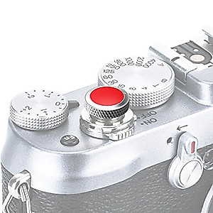 JJC Camera Soft Release Button, Shutter Button for Fuji Fujifilm X-T5 X-T4 X-T3 X-T30 X-T30 II X-T20 X-PRO3 X100V X100F X-E4 X-E3 Sony RX1R II RX10 IV III Leica M10 M9 Nikon Df F3