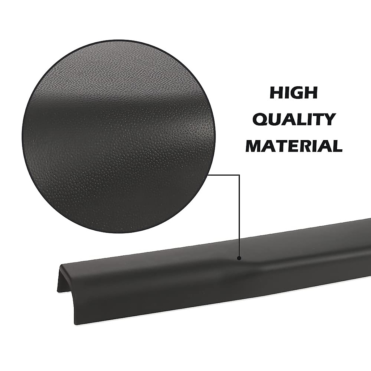 PIT66 Tailgate Moulding Cap, Compatible with 2008-2016 Ford F250 F350 F450 F550 Super Duty (NOT Fit Integrated Step Tailgate), Tailgate Protector Cover, FO1904104, BC3Z9940602B