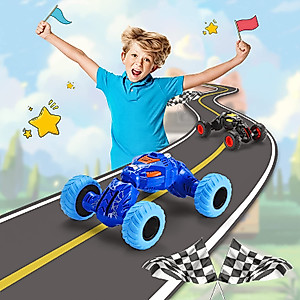 Toy Cars for 3 Years Old Kids,Vioziot 2pcs Pull Back Cars Friction Race Cars,Stunt Monster Truck Toys Gifts for 3 4 5 6 Year Old Boys Girls