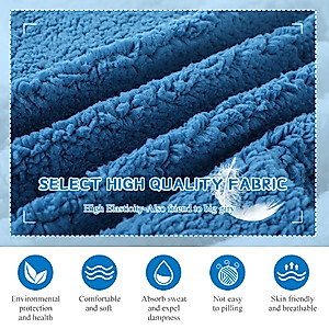 Cute Newborn Baby Swaddle Blanket, Sleeping Wrap Swaddle, Soft Infant Boys Girls Clothes, Receiving Blankets for Infant 0-6 Months, Registry Baby Girl Shower Gift (Blue)