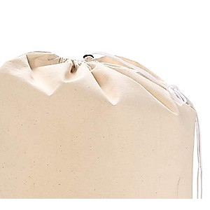 Heavy Duty Laundry Bag,Canvas Laundry Bags,Cotton Laundry Bag with Drawstrings, Easy to Carry,Washable Laundry Bag,Santa Bag,Laundry Hamper Bags 24x36 inch -Natural (Set Of 4 Pieces)