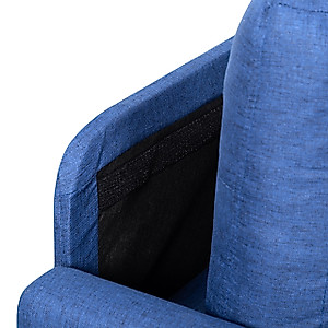 Eafurn L Shaped Sectional Sofa with Reversible Chaise Lounge, 3 Seater Convertible Corner Couch with Rubber Wood Legs, Modern Fabric Sofa&Couches for Living Room, Apartment and Small Space