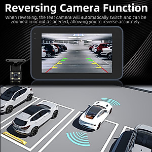 2K Dash Cam WiFi, Front and Rear Dash Camera for Cars Night Vision WDR Dashcam with 3 Inches, 170° Wide Angle, GPS Included, HD Screen Loop Recording, G-Sensor, Parking Monitor, with Free 32GB Card