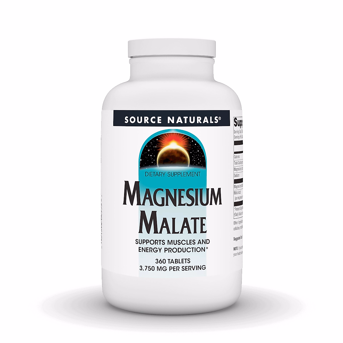 Source Naturals Magnesium Malate 3750 mg per Serving - for Energy Production* - 360 Tablets
