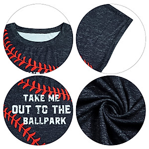 Baseball Shirt Women Baseball Tee Shirts Short Sleeve Crew Neck Casual Summer Graphic Tee Shirts Top Grey