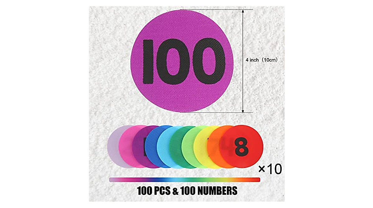 100 Pcs Colorful Carpet Markers for Classroom & Activities