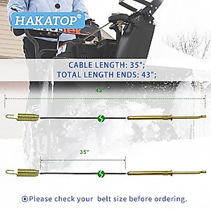 HAKATOP 946-0898 946-0898 Clutch Drive Cable for MTD 746-0898 746-0898A 746-0898B 312-610E000 Snowblower Cable