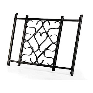 Camco Camper/RV Screen Door Deluxe Grille | Features an Adjustable Width of 20-Inches to 32-Inches & Crafted of Heavy-Duty Aluminum | Includes Installation Hardware (43993)