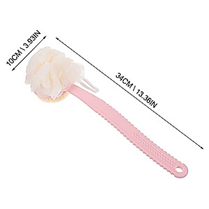 FRCOLOR Shower Brush Dry Brushing Body Brush Body loofah Shower Scrub Brush for Body Bath mesh Sponge exfoliating Body Puffs Back Scrubber Brush Back Skin Scrubber Bath Scrubber mesh Ball