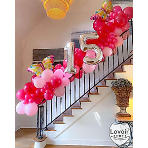 Lovoir 40 Inch Silver 51 Number Balloon 15 Large Size Jumbo Digit Mylar Foil Helium Silver Balloons for 15th 51st Birthday Party Celebration Decorations Graduations Anniversary Supplies