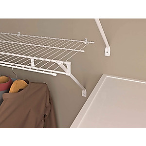 ClosetMaid 21166 16-Inch Support Brackets for Wire Shelving, 100-Pack, White