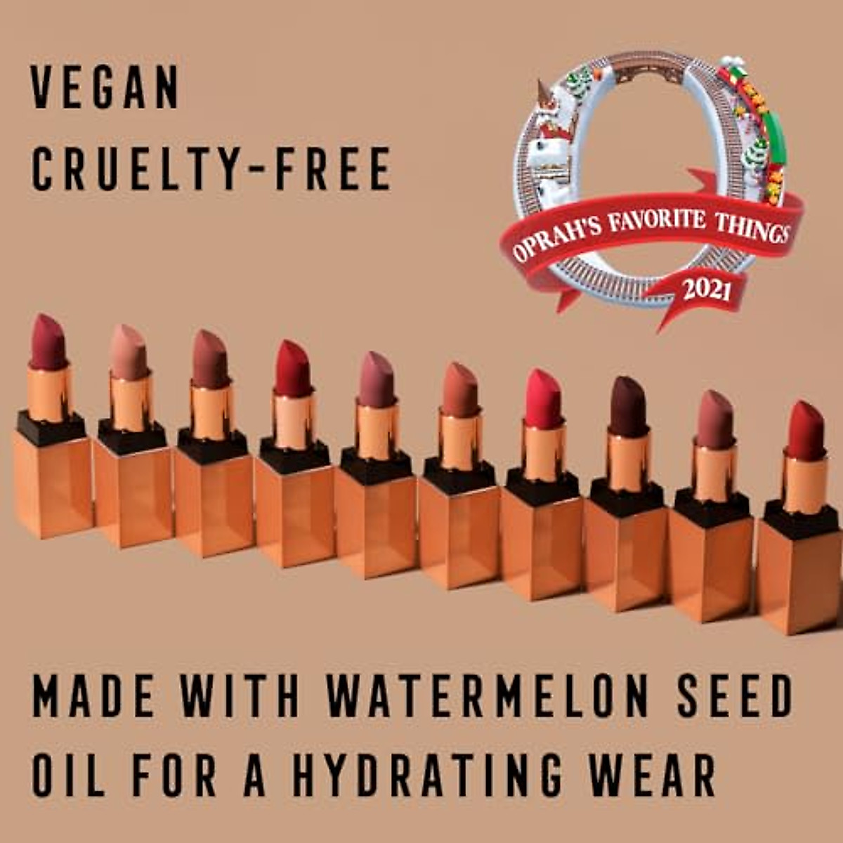 Bossy Cosmetics Matte, Long Lasting, Hydrating Vegan Lipstick with Vitamin E and Watermelon Seed Oil (Focused - Pink Mauve Color)