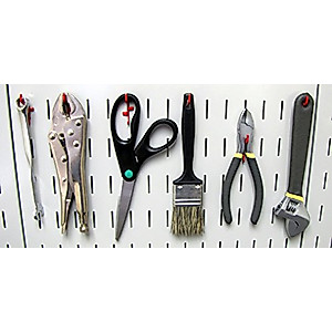 Wall Control Pegboard Standard Slotted Hook Pack - Slotted Metal Pegboard Hooks for Wall Control Pegboard and Slotted Tool Board – Red