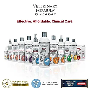 Veterinary Formula Flea and Tick Shampoo for Dogs and Cats, 16 oz
