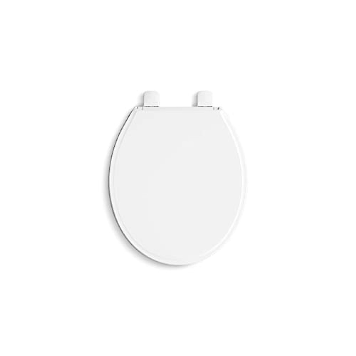 KOHLER 24294-0 Figure ReadyLatch Round-Front Toilet Seat, Quiet-Close Lid and Seat, Countoured Seat, Grip-Tight Bumpers and Installation Hardware, White